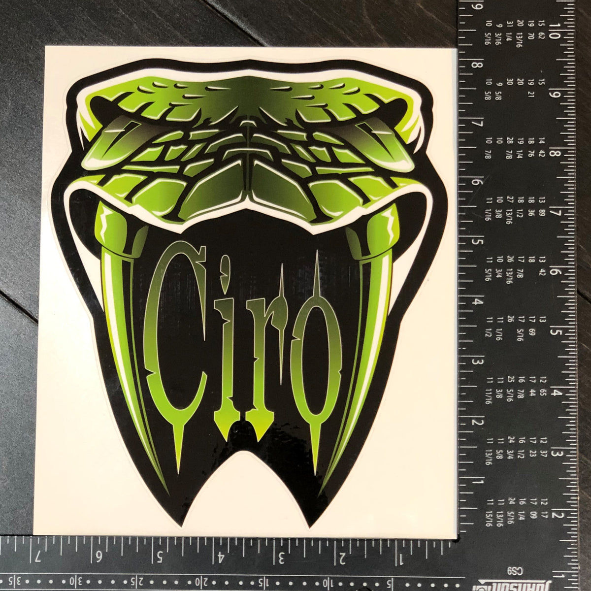 Ciro Snake Head Sticker